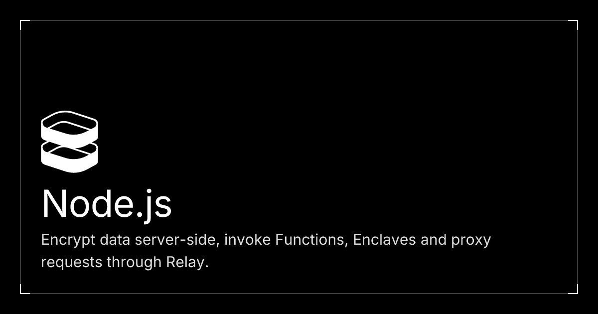 Node.js - SDKs - Evervault